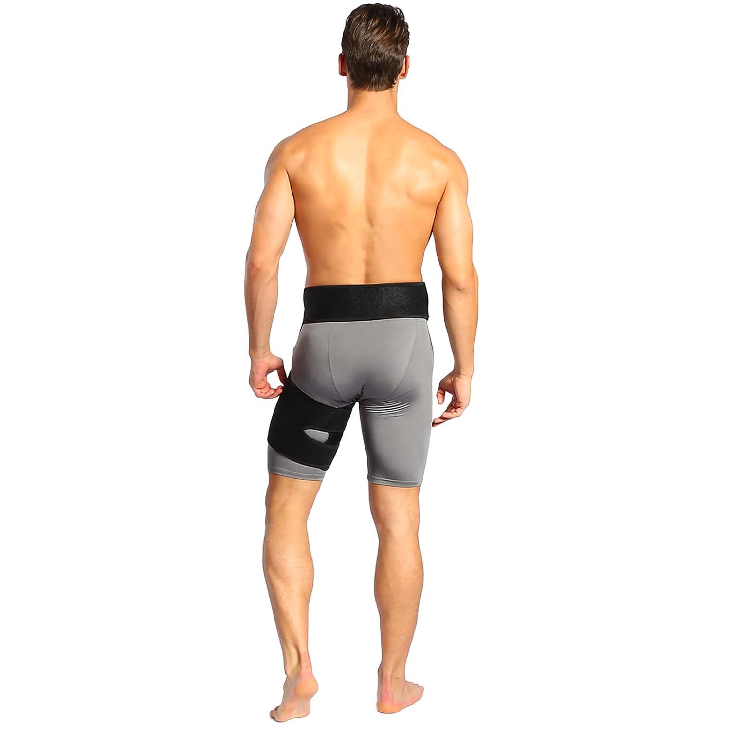 Groin Compression Wrap for Sciatica Relief | Adjustable Hip & Thigh ...