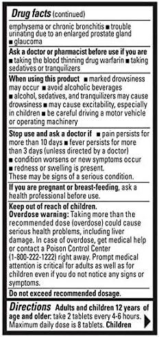 Percogesic Original Strength 90 Tablets - Acetaminophen and ...