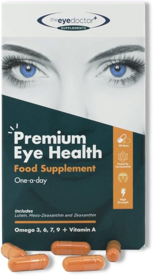 Eye Doctor Dry Eye Supplement - 180 Vegan Capsules for Vision Health ...