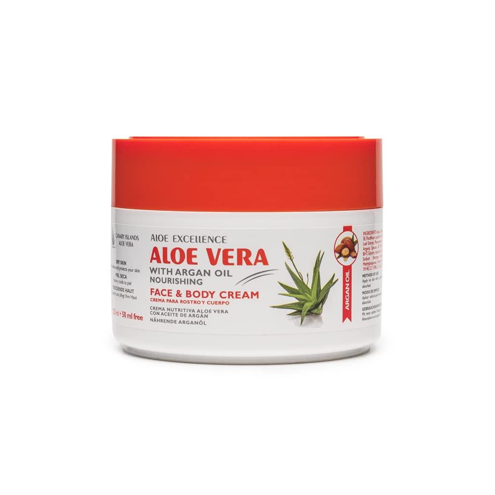 Aloe Excellence Aloe Vera Care Cream with Argan Oil | 100% Natural ...