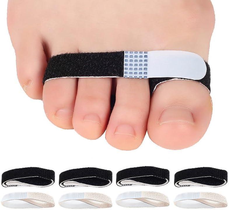 VIEEL Reusable Fabric Hammer Toe Wraps - Toe Corrector & Protectors (8 ...