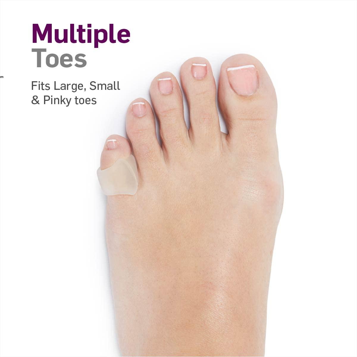 NatraCure Gel Toe Separators Variety Pack with Loops - Small, Medium ...