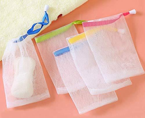 40 Pack Magnoloran Double Layer Exfoliating Mesh Soap Saver Pouch For