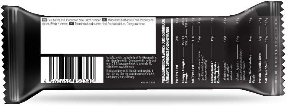 BODYLAB24 Crispy Chocolate Protein Bar - High-Quality Low Carb & Low ...