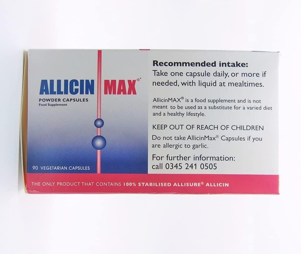 Allicin Max 100% Pure Allicin 90vcaps (2 Pack) - Powerful Allimax ...