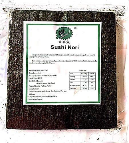 Sushi-Nori Organic Toasted Sushi Nori 200 Sheets | Buy Now with Express ...