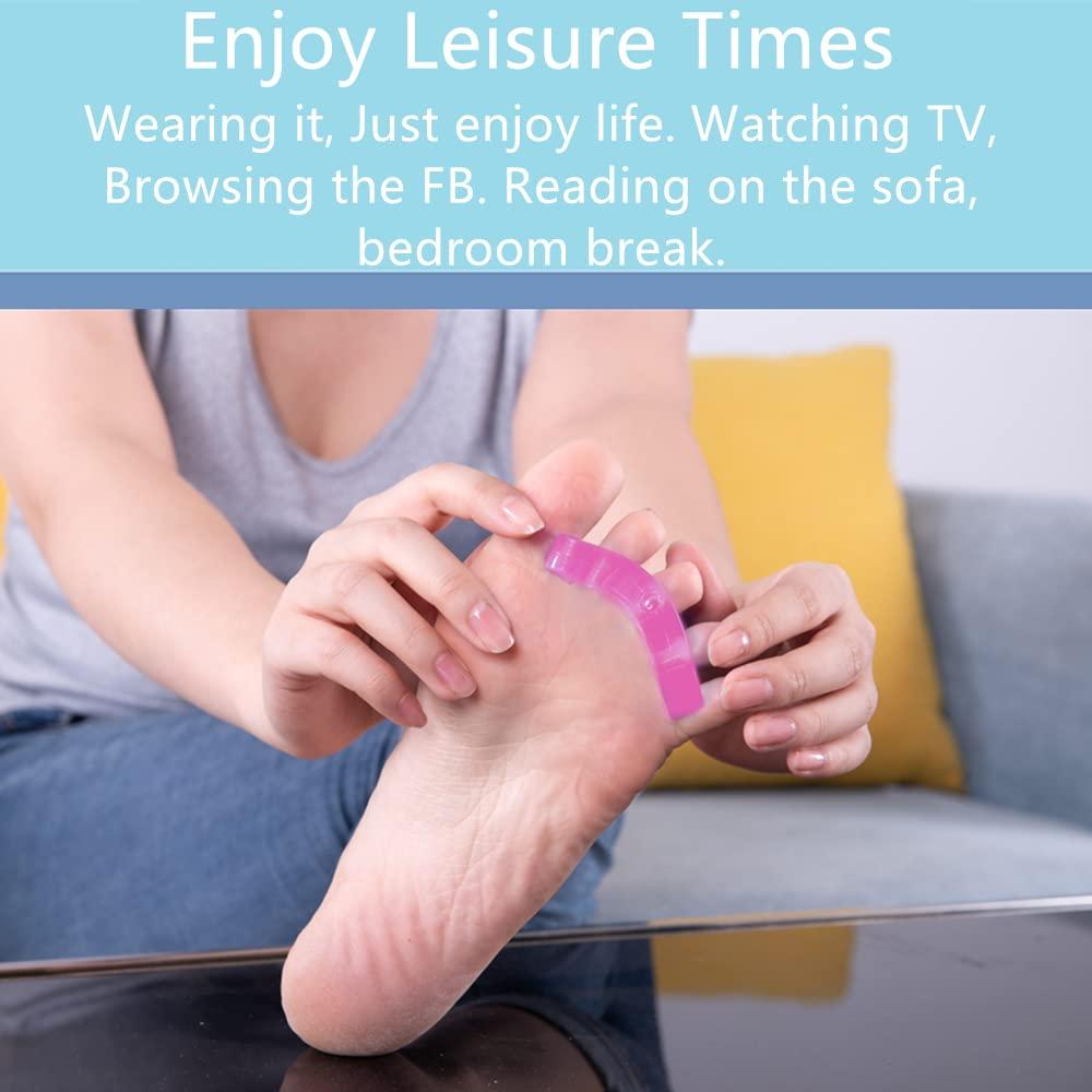 ZaxSota Toe Spreader & Separator Pedicure Kit - Pink/Purple - Soft Gel ...