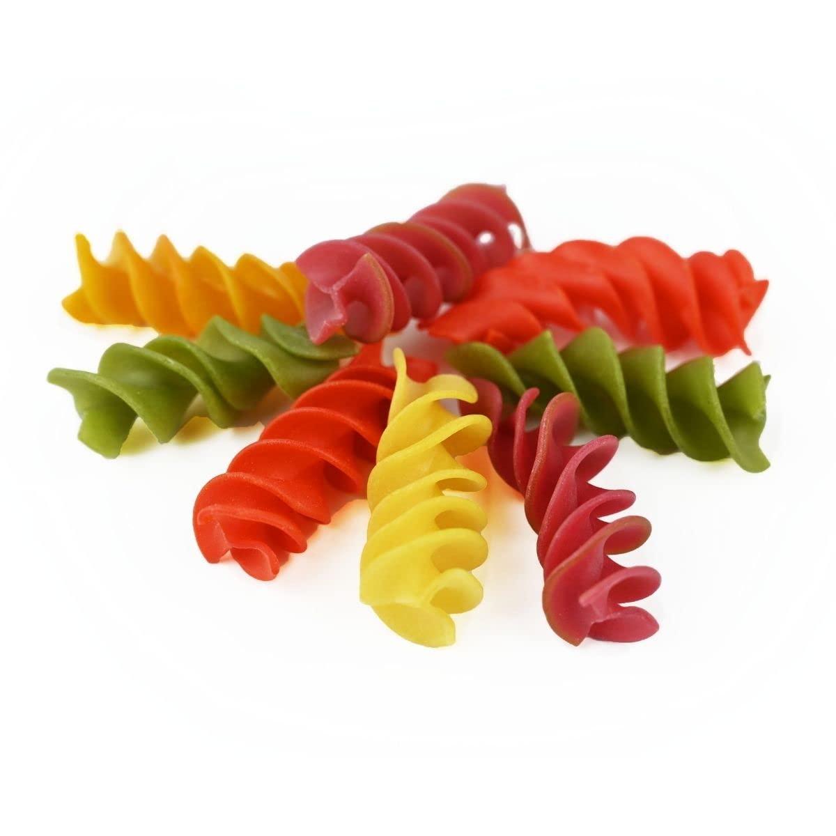 multi coloured fusilli