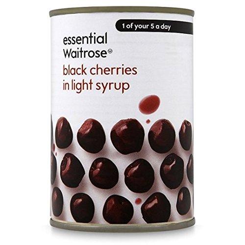 Essential Waitrose Black Cherries in Light Syrup 425g | Buy Now with ...