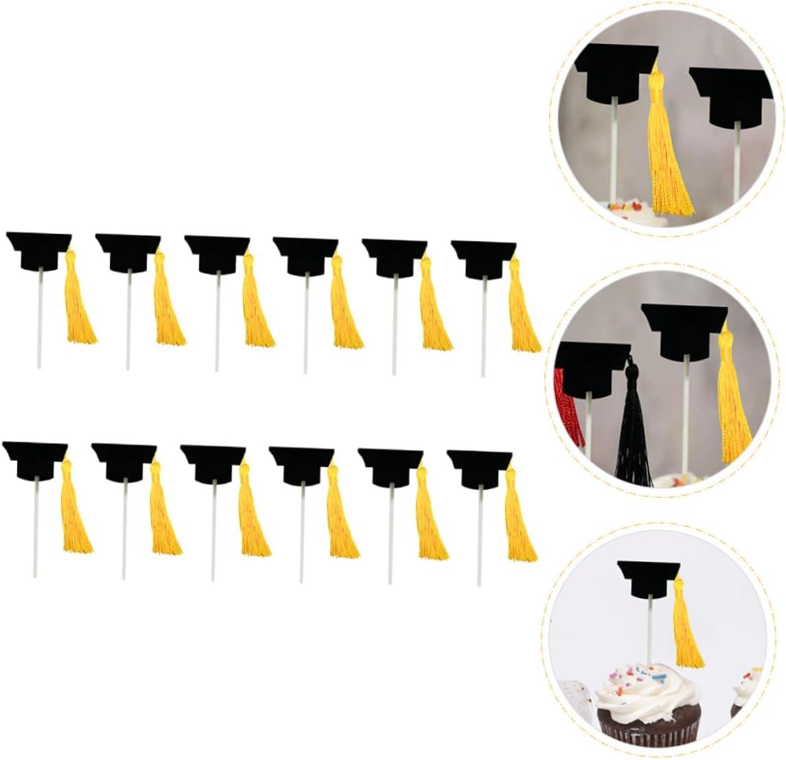 TOPPERFUN 12pcs Graduation Season Card Graduation Hat Graduation Caps ...