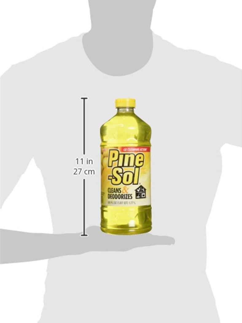 Clorox Pine-Sol Lemon Fresh Cleaner 60-Ounce - Powerful Cleaning ...