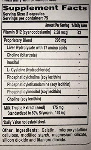 LIVERITE Liver Aid with Milk Thistle 60 Capsules - Liver Support ...