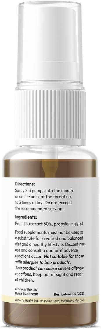 Bee Strength Caramel Propolis Spray | Alcohol-Free & High-Strength ...