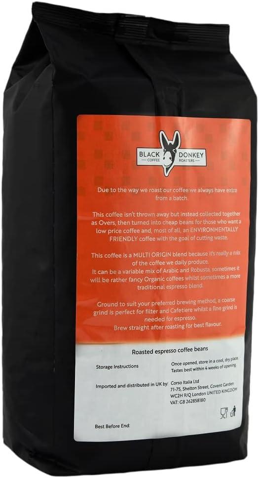 Black Donkey Coffee Roasters 1KG Whole Coffee Beans (WONKY Blend ...