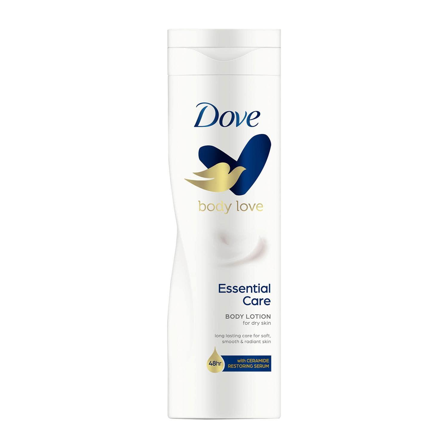 Dove Essential Nourishment Body Lotion 400ml - Pack of 3 | Hydrating ...