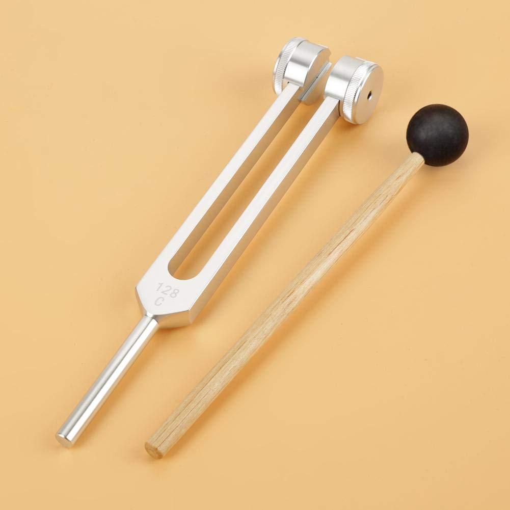 128HZ Tuning Fork with Fixed Weights & Chakra Hammer for Sound Massage ...