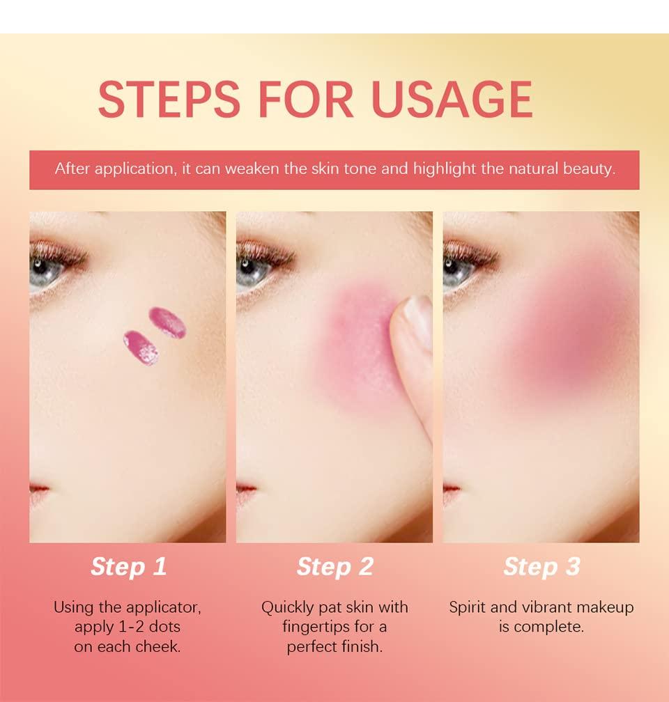 WALULAN Liquid Blush - Long Lasting Waterproof Matte Formula - Shades ...