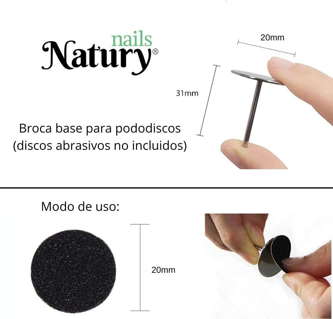 Natury Nails 20mm Base Drill Bit for Replaceable Pedicure Discs Nail ...