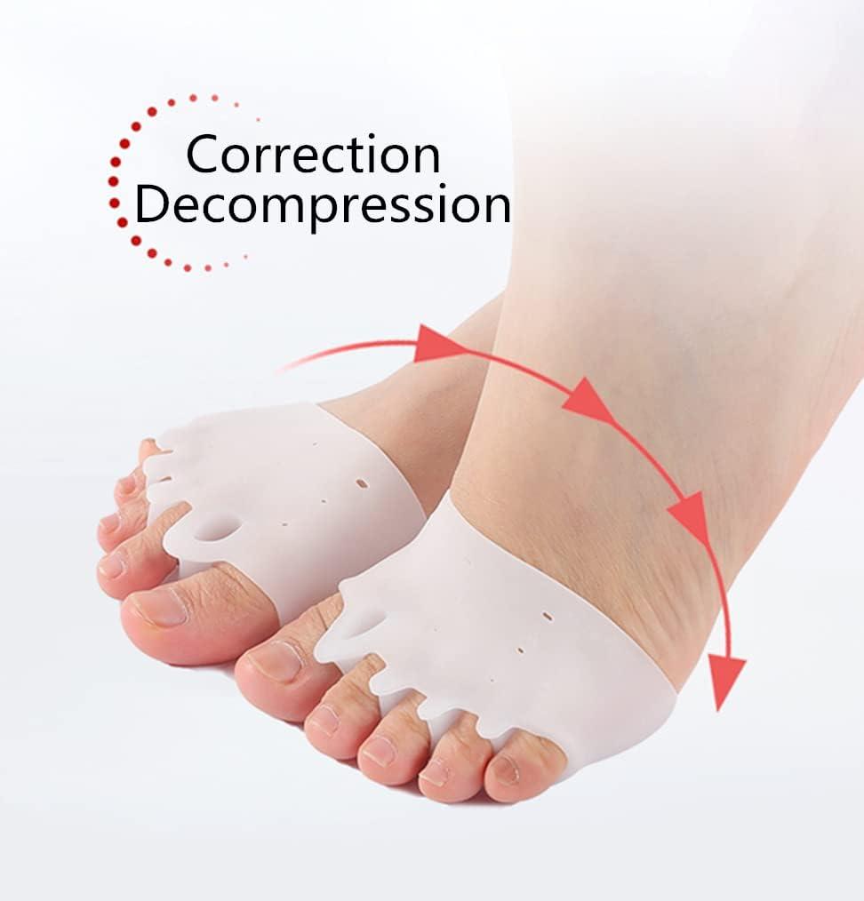 Five Toe Bunion Pads Liquid Five Toe Separators Soles Toe Bunion Guards ...