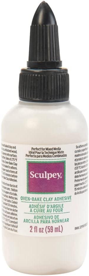 Sculpey Oven Bake Clay Adhesive 2 fl oz - Non Toxic & Precise Flow ...