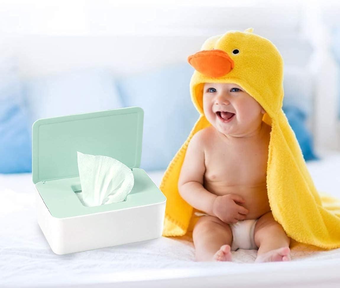 Jiuzcare Wet Wipes Dispenser Box with Lid - Reusable Tissue Storage ...