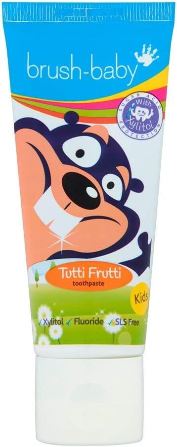 Brush-Baby Tutti Frutti Kids Toothpaste | Stage 3 (3+ Years) | Fruity ...