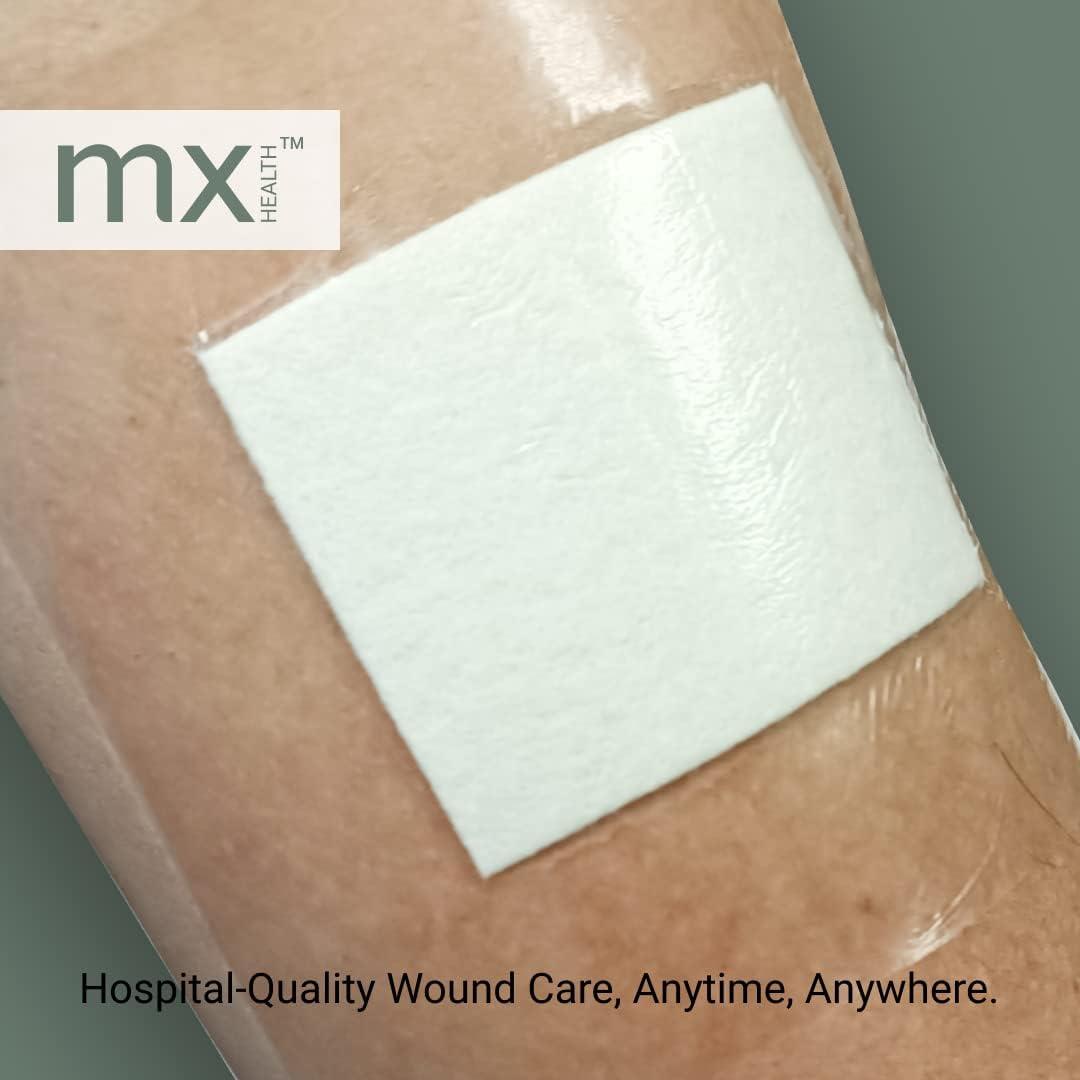mx HEALTH Waterproof Wound Dressing Film+PAD - 10x12cm - 25 ...