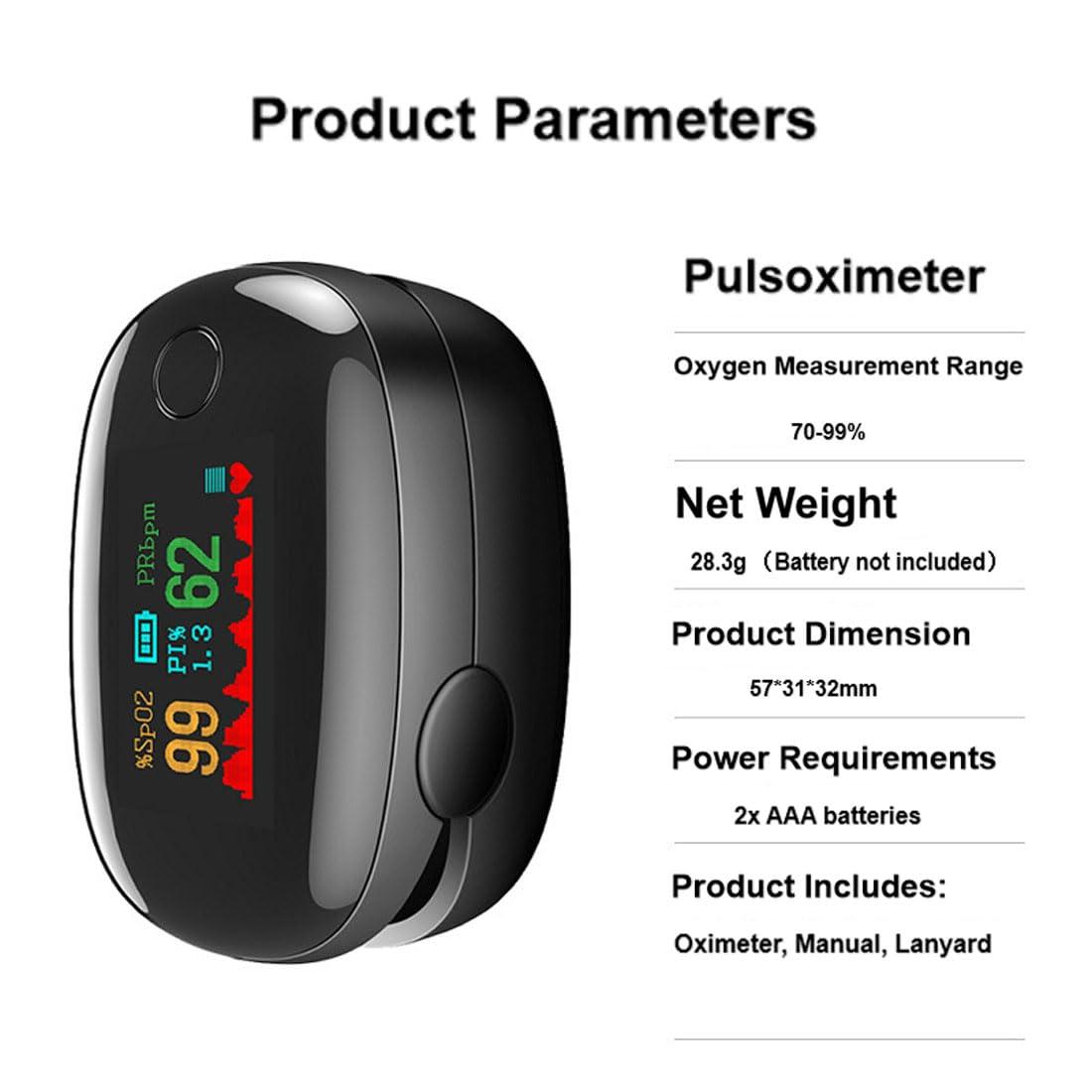 Buy Pulse Oximeter for Accurate Oxygen Saturation & Pulse Rate ...