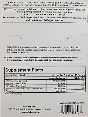 PatchMD Iron Plus Topical Patches - 30 Day Supply | 30 Patches | Buy Now with Express ...