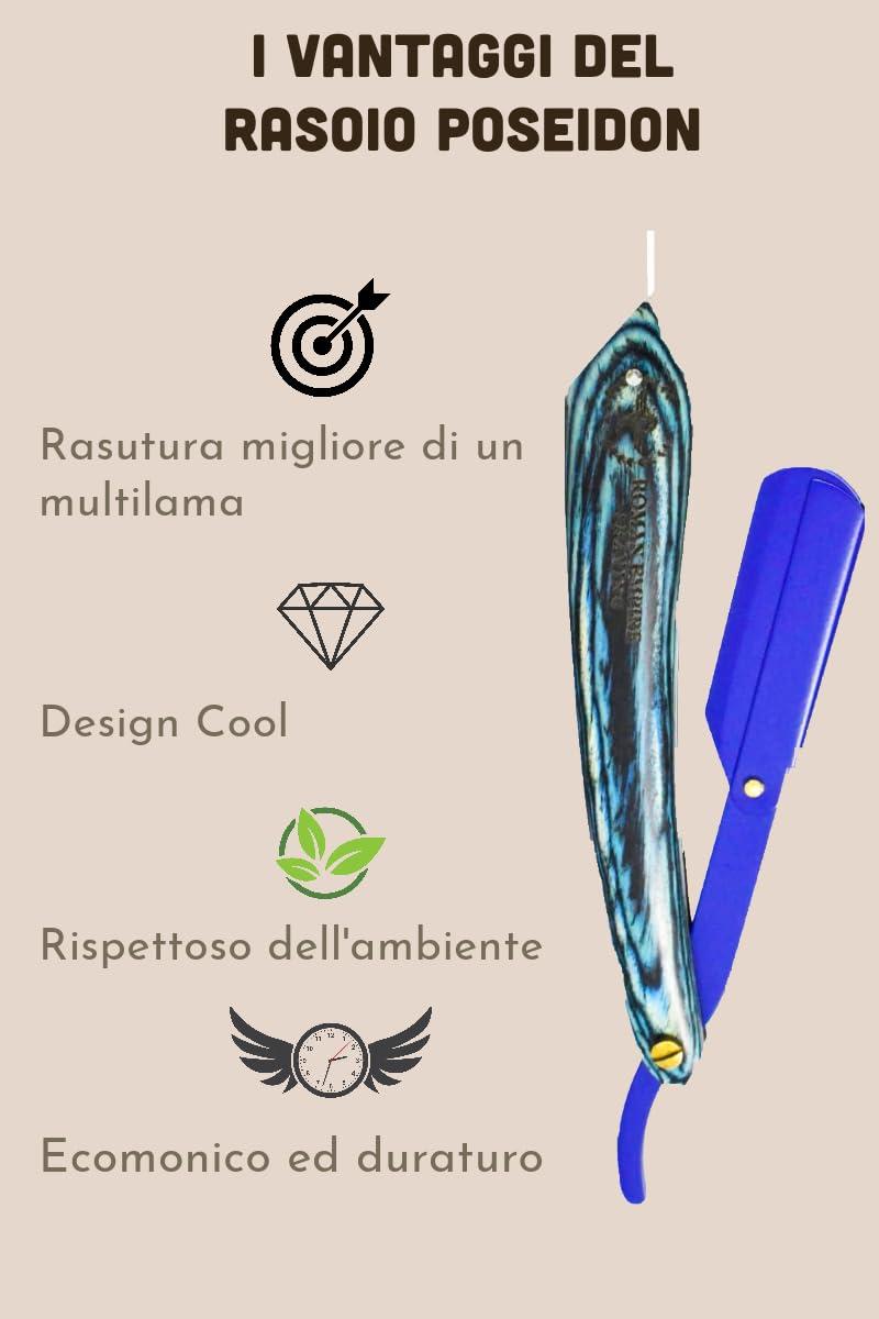 Roman Empire Shaving Poseidon Razor | Professional Men's Razor for ...