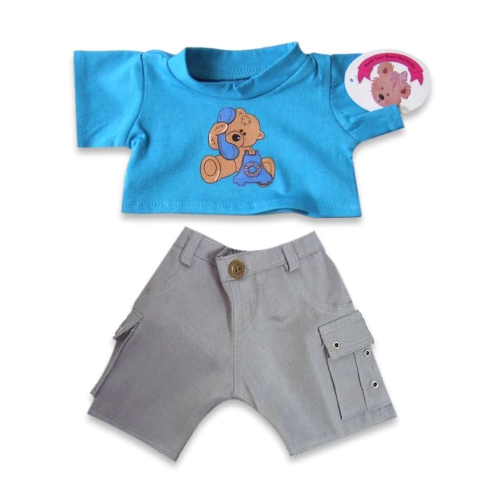 Hello Bear Outfit (Blue) - Build-a-Bear Wardrobe Teddy Bear Clothes ...