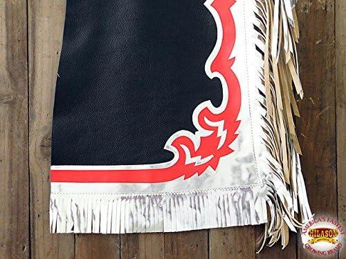 HILASON Genuine Black Leather Pro Rodeo Bull Riding Chaps | Western ...