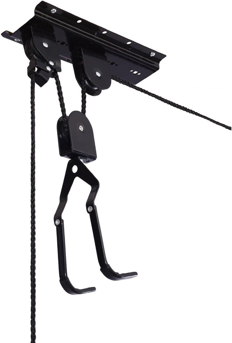 XtremepowerUS Ceiling Mount Bike Hoist/Lift - Efficient Bicycle Rack ...