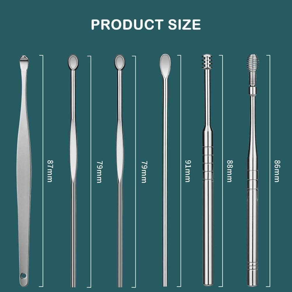 WNPXQNT Ear Wax Removal Tool Kit - 7/8pcs Earpick Sticks for Earwax ...