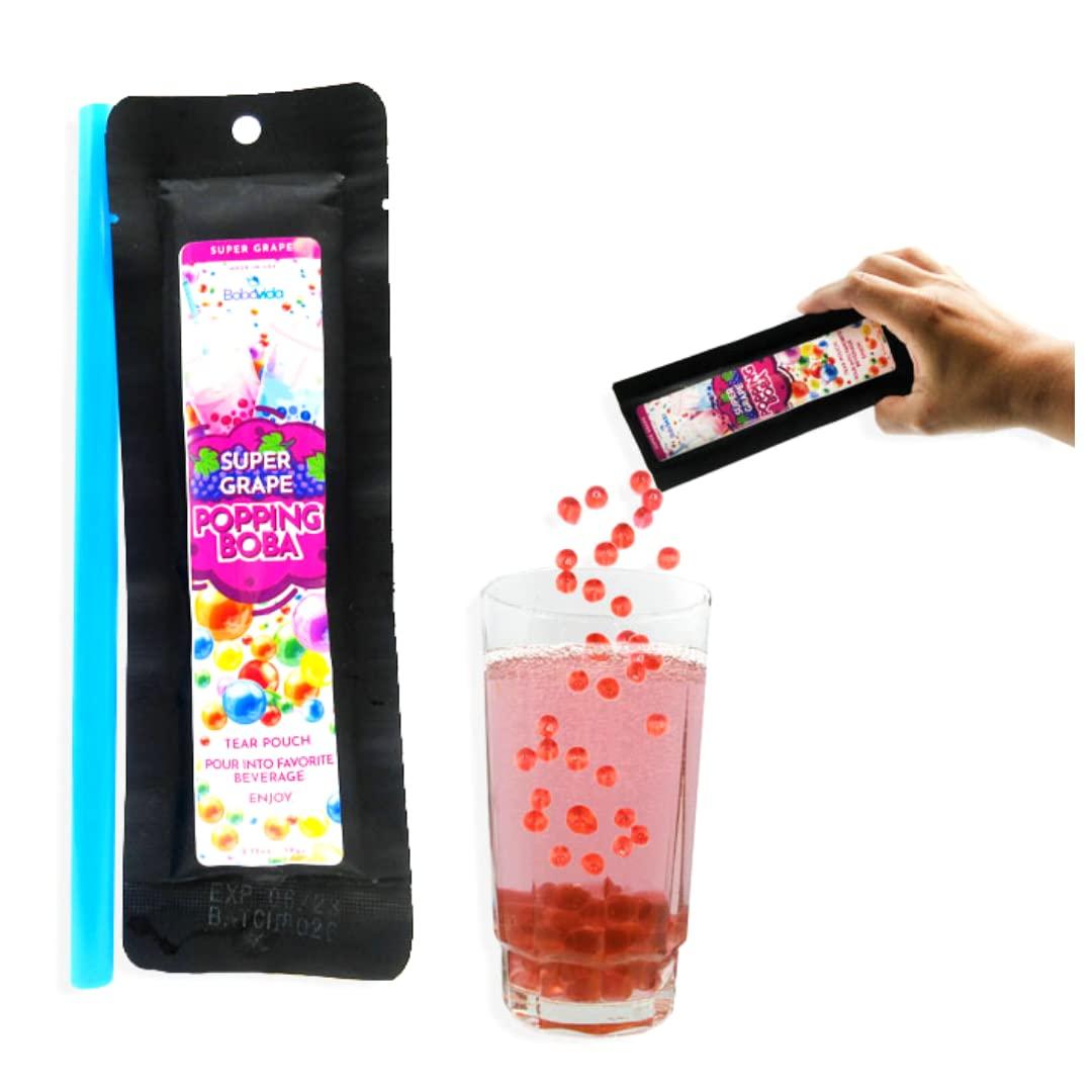 Popping Boba Pearls Bubble Tea Tapioca Balls Party Kit - Vegan Natural ...