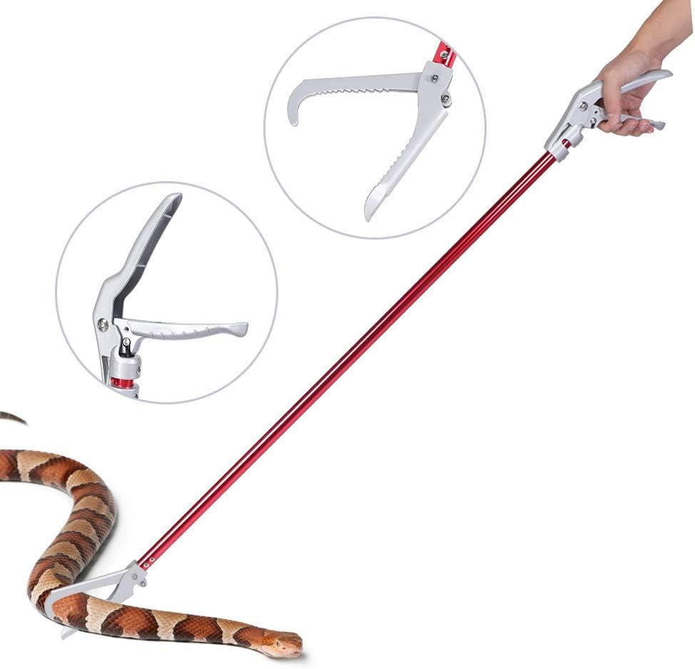 Aluminum Foldable Heavy Duty Reptile Grabber Snake Tong Good Toughness ...