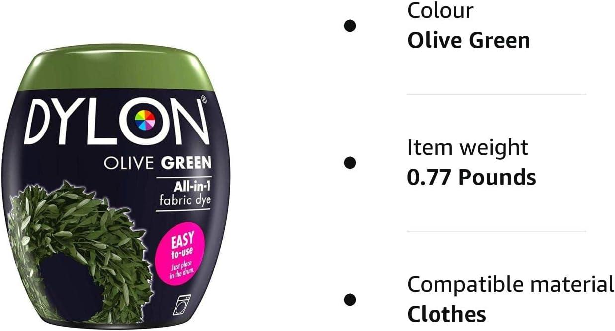 Dylon Neue 350g Olive Green Fabric Dye - Full Range of New Colors ...