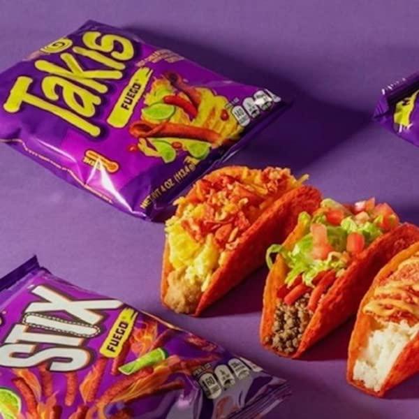 Takis Stix Fuego Corn Sticks 6 Individual Bags, 4oz Each - Hot Chili ...