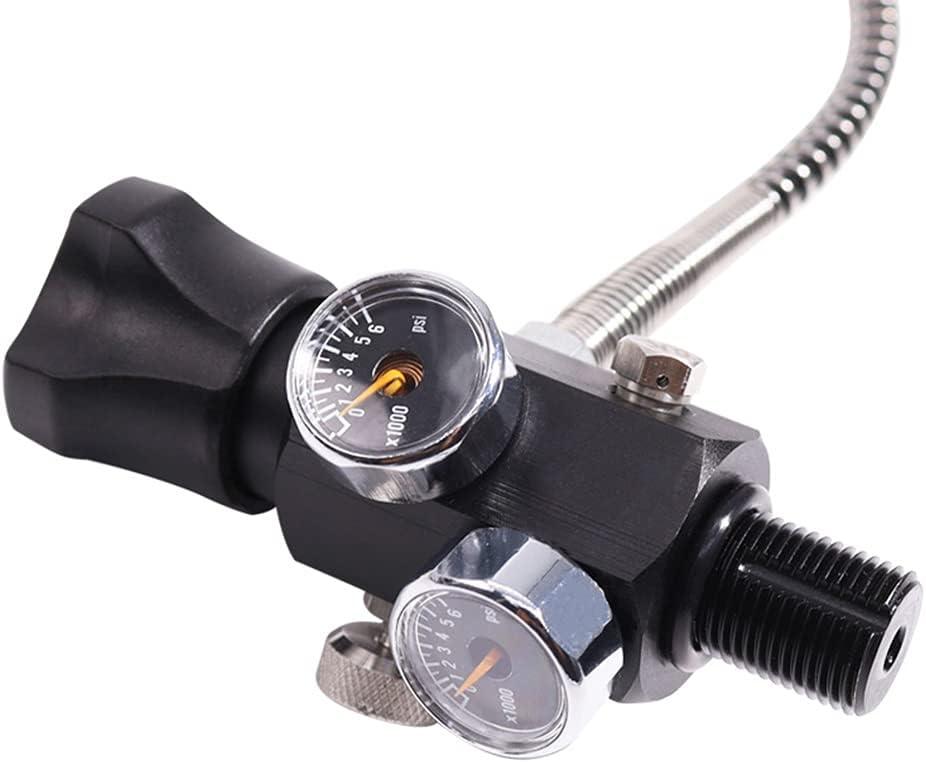 Owfeel DIN Valve Scuba Adapter with Gauge | 4500psi Working Pressure ...
