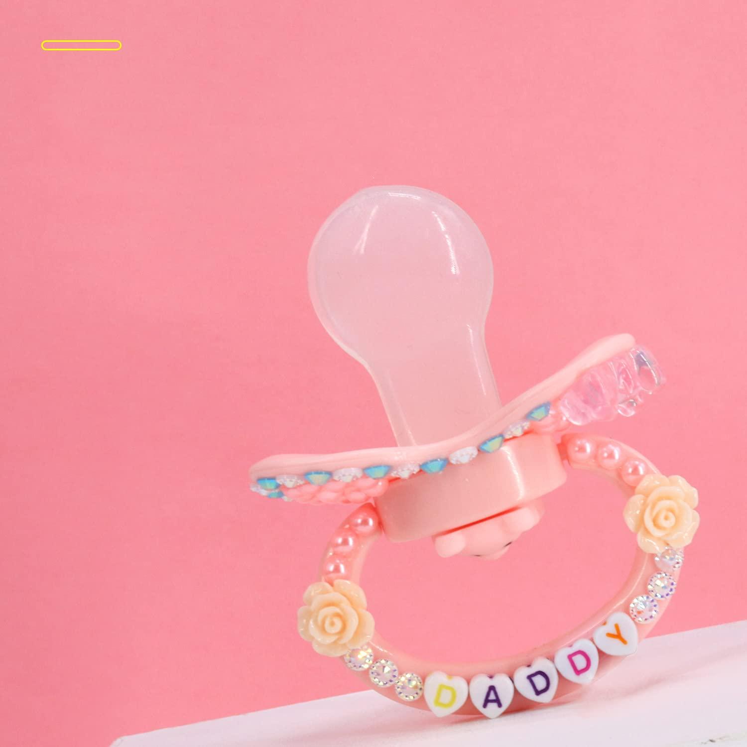 Adult Sized Pacifier Candy Cute Baby Pacifiers (Pink Bear)