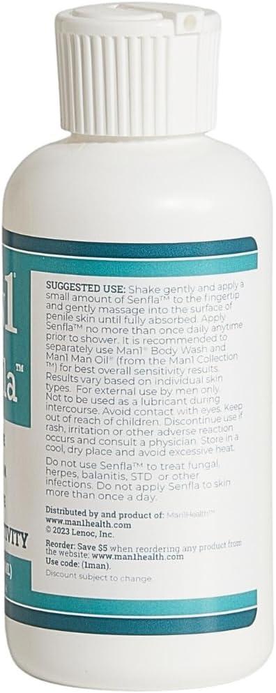 Man1 Senfla Penile Sensitivity Cream - Dermatologist Approved Soothing ...