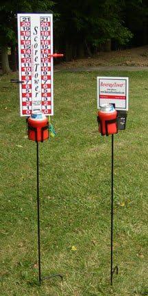 ScoreTower Combo Set: Cornhole Scoreboard & Drinkholders - Perfect for ...