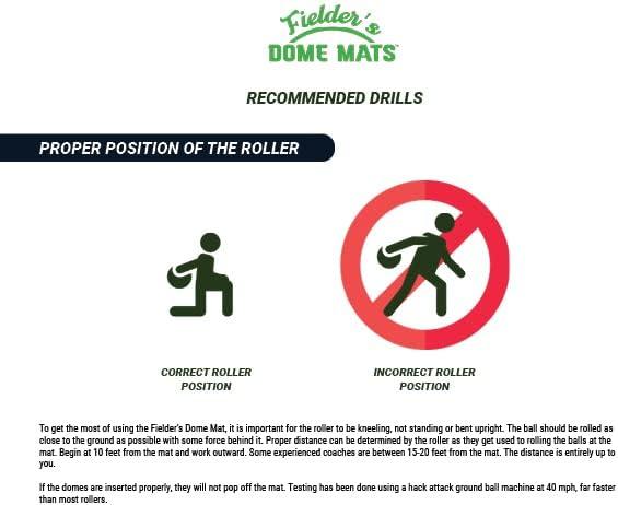 Fielder's Dome Mat - Baseball and Softball Training Equipment for ...