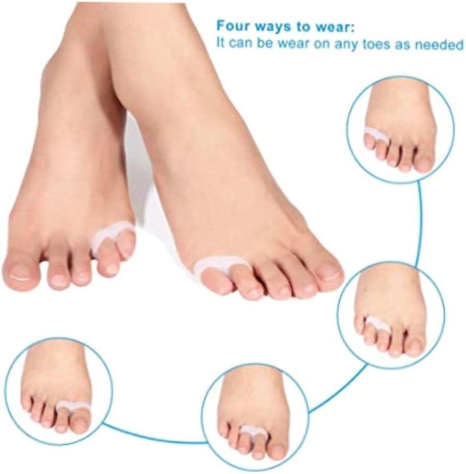 Toe Straightener Spacers - 3 Pairs of Gel Toe Separators for Foot Pain ...