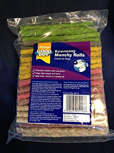Armitage Good Boy Assorted Munchy Rolls 5" 3 x 100 | Buy Now with ...