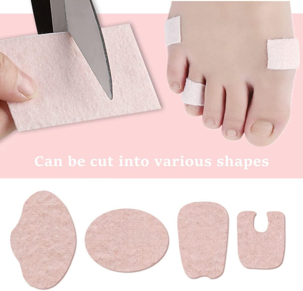 10 Sheets Moleskin Tape Flannel Adhesive Pads for Foot Blister ...
