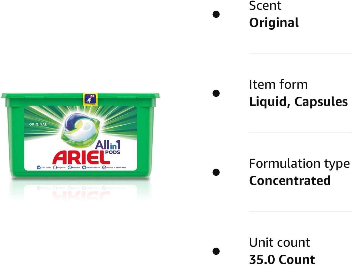 ARIEL Original All-in-1 PODS Washing Liquid Capsules - 35 Washes | Buy ...