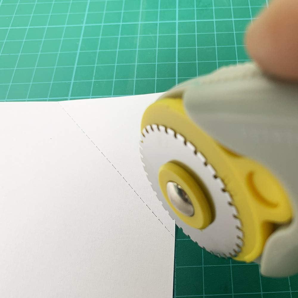 5 Pack 45mm Crochet Edge Skip Blade Perforated Rotary Blades for Paper ...