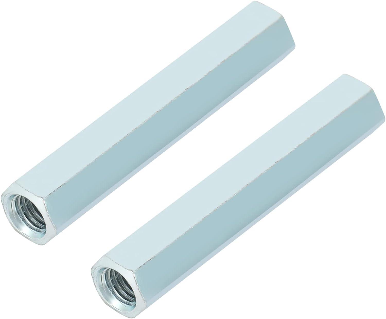 2pcs M8 * 66 Long Rod Nut Hex Hexagonal Sleeve Nut Standoff Threaded ...