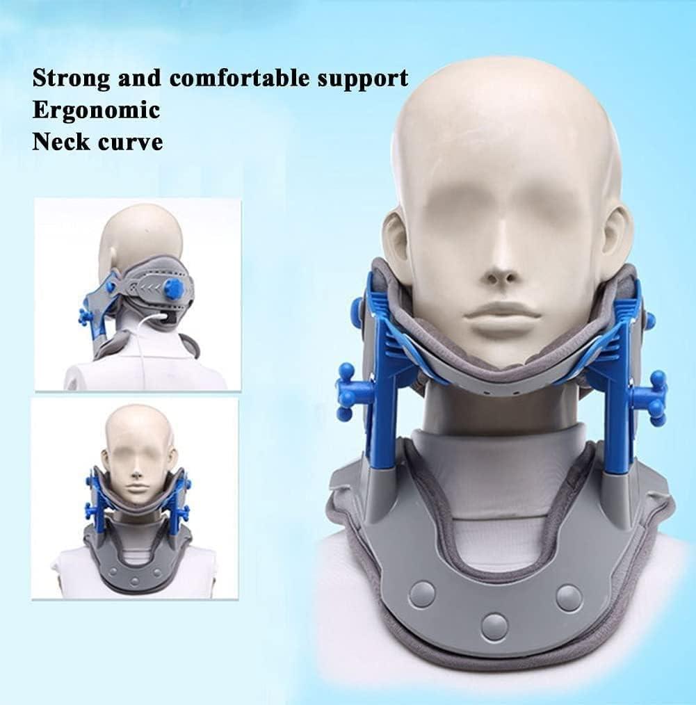 SAFWEL Cervical Tractor Neck Support Brace - Heated Neck Stretcher for ...
